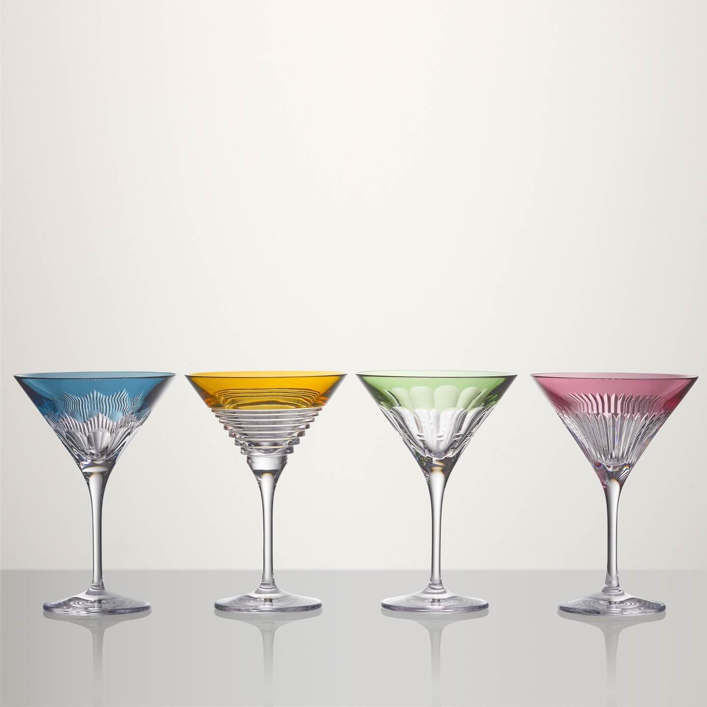 Mixology Color Martini, Mixed Set of 4 | Waterford