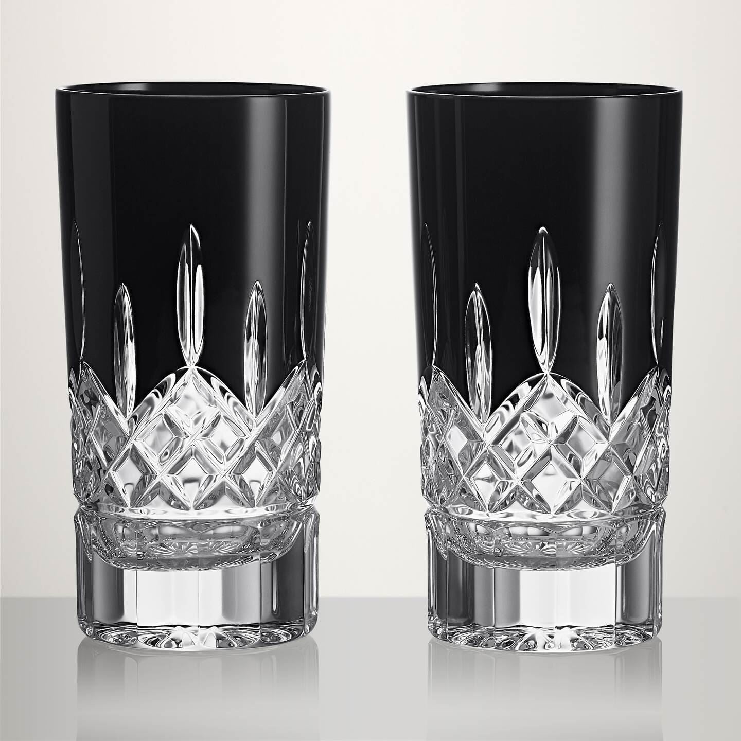 Lismore Black Highball, Pair | Waterford