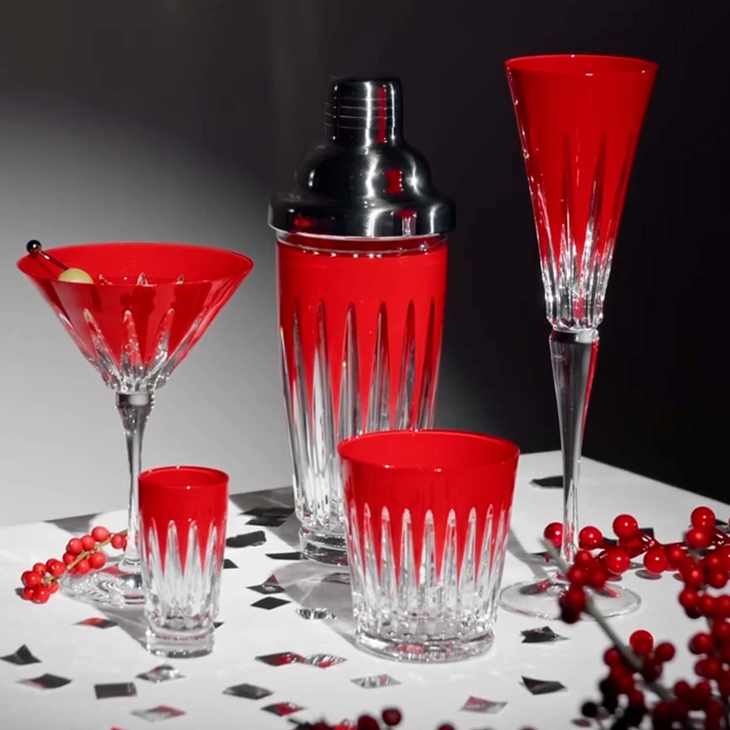 New Year 2026 Firework Red Martini Set Of 2 | Waterford